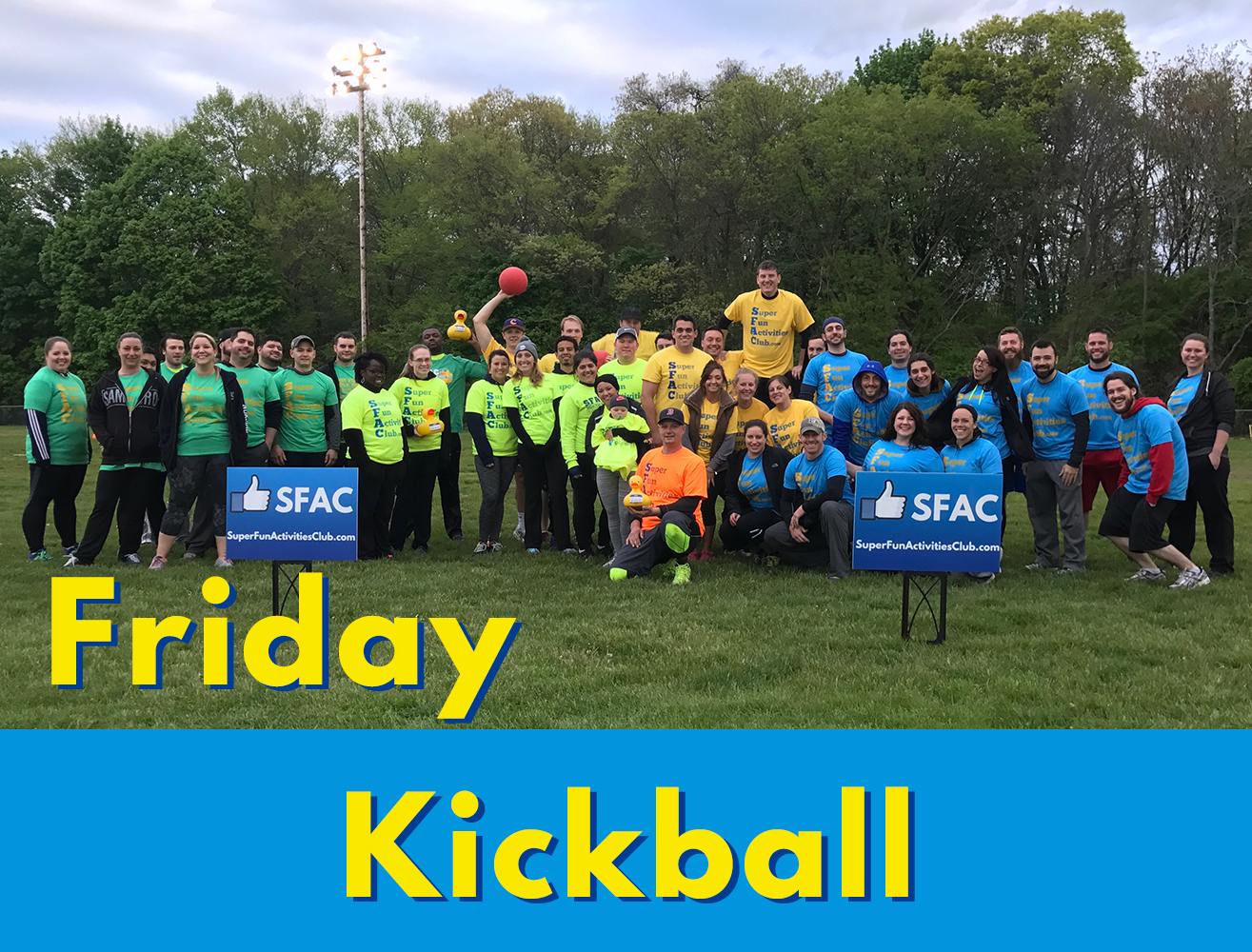 Social Sports - Social Events - SFAC - Super Fun Activities Club - RI, MA